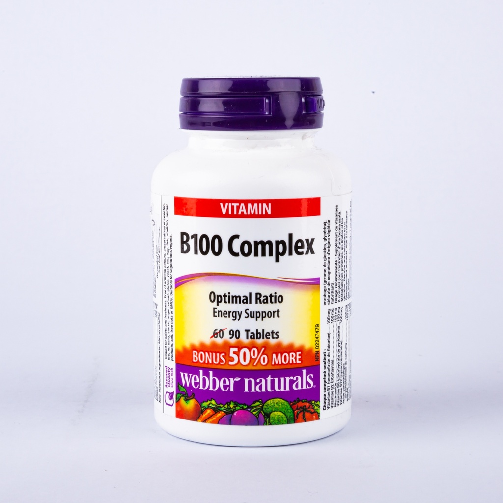 Wn B100 Complex 100Mg Of B Vitamin Softel 90'S- | Pharmacy and More