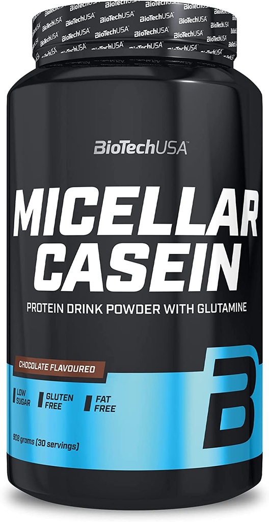BioTechUSA Micellar Casein, Protein Drink Powder 908g Chocolate ...