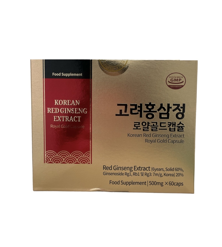 Korean Red Ginseng Extract Royal Gold Capsule 60'S | Pharmacy and More