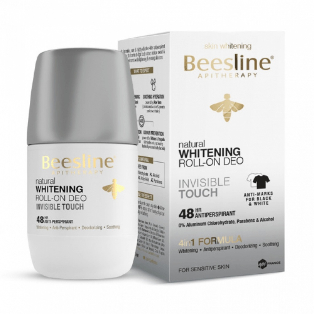 Beesline Whitening Roll On Deo Invisible Touch 50Ml | Pharmacy and More
