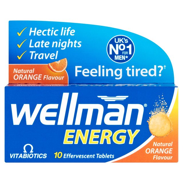 Wellman Energy 10 Tab Effervescent (Orange Flav) | Pharmacy and More