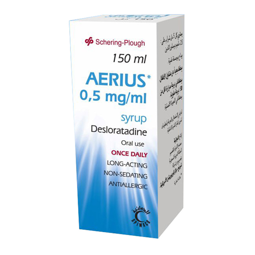 Aerius 0.5Mg/Ml Syrup 150Ml- | Pharmacy and More