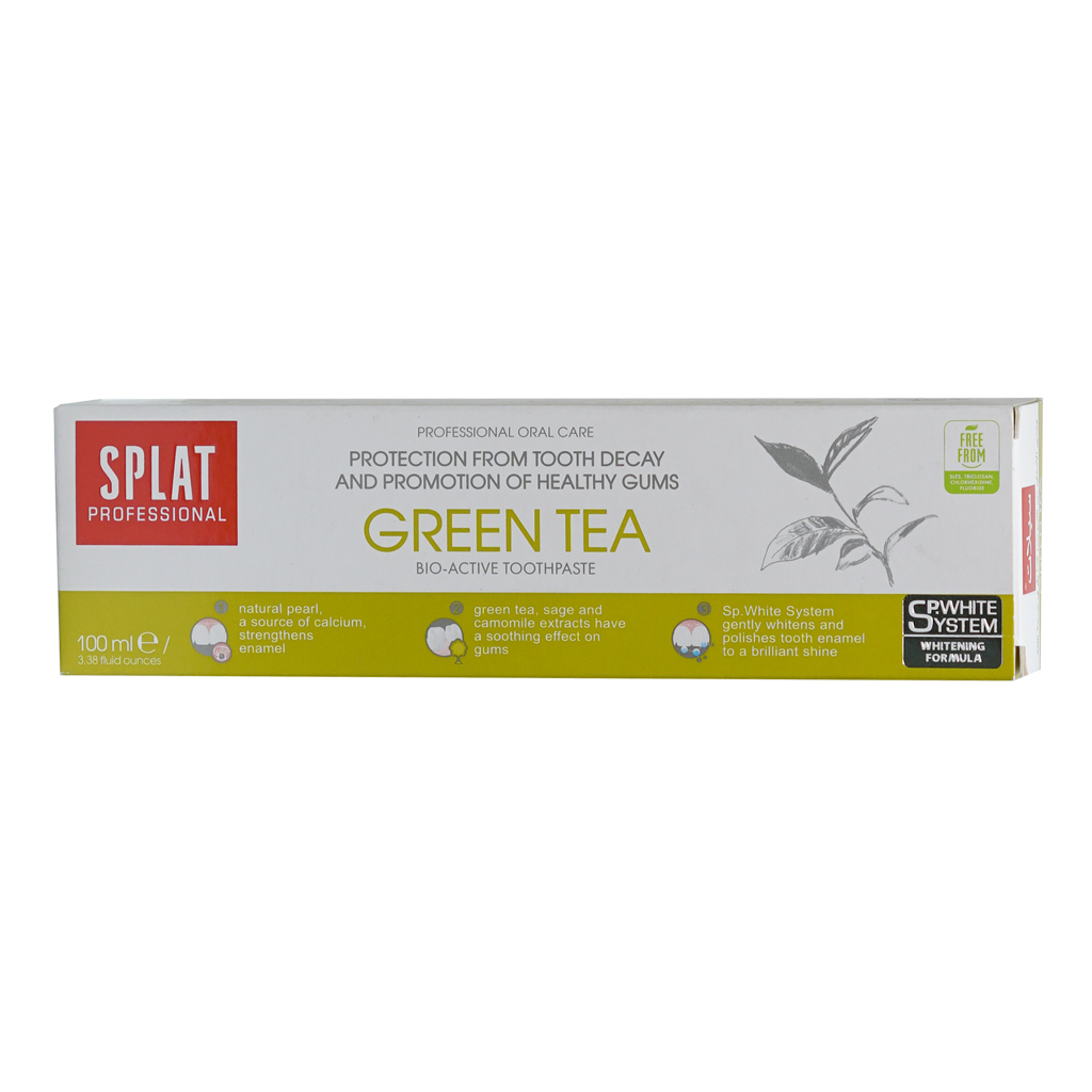 Splat Green Tea Professional Tooth Paste 100Ml- | Pharmacy and More