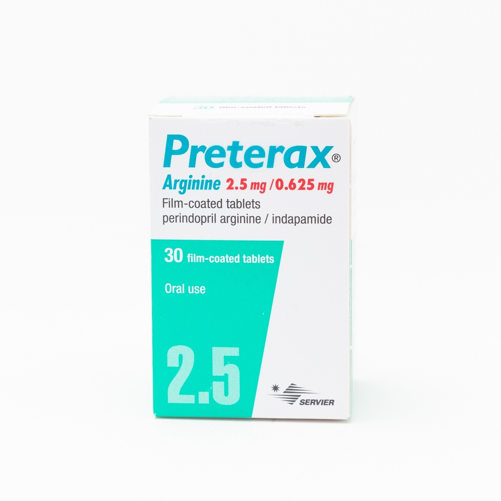 Preterax 2.5/0.625Mg Tablet 30'S- | Pharmacy and More