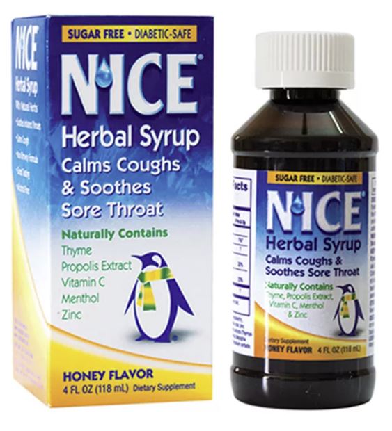 Nice Herbal Cough Syrup 118Ml | Pharmacy and More