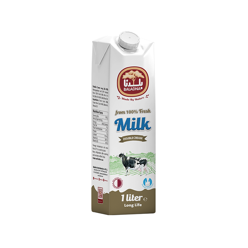 Baladna UHT Double Cream Milk 1L | Pharmacy and More