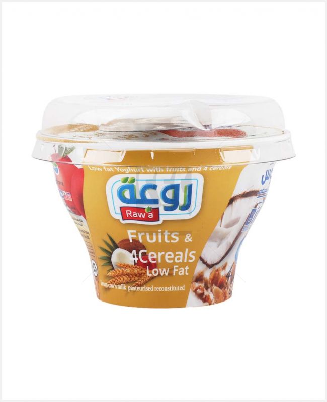 RAWA FRUITS YOGHURT 4 CERERALS 150G | Pharmacy and More
