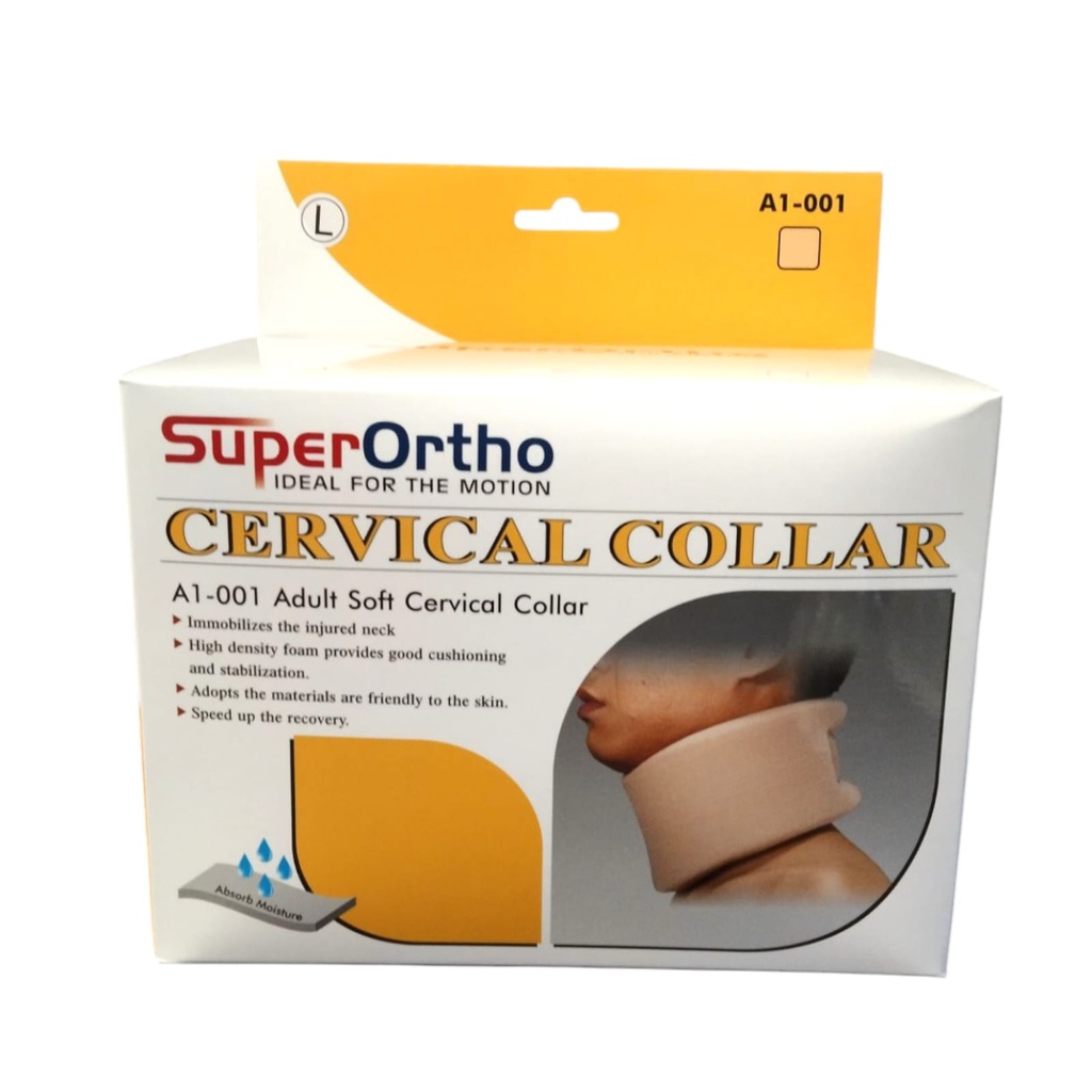 Super Ortho Cervical Collar Adult Soft A1-001 L | Pharmacy and More