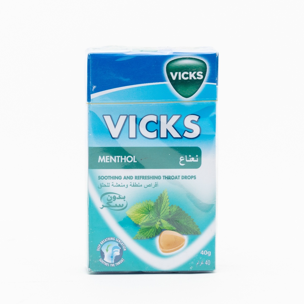 VICKS LOZENGES MENTHOL 40G 20'S | Pharmacy and More