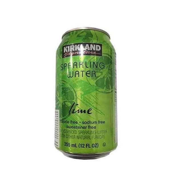 KIRKLAND SPARKLING WATER LIME 355 ML | Pharmacy and More
